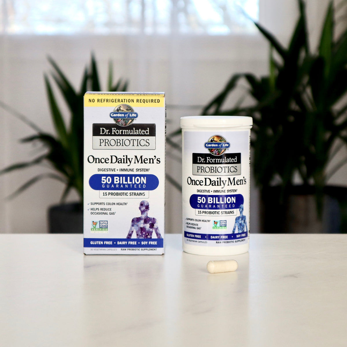 Mens Probiotics 15 Strains 50 Billion Cfu High Potency Haosheng